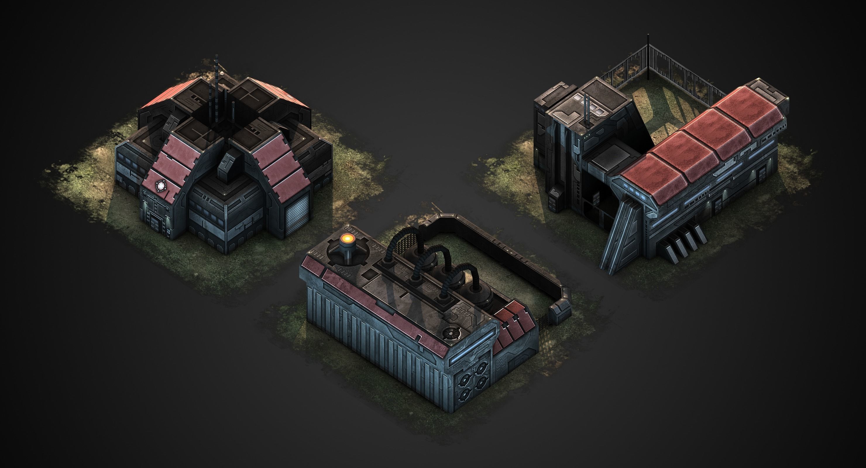 3D model RTS building pack VR / AR / low-poly | CGTrader