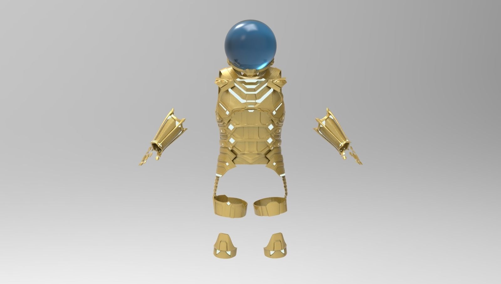Mysterio Far From Home fan Art for 3D Printing full body Armor 3D model ...