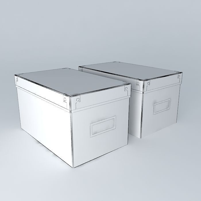 KASSETT boxes free 3D model | CGTrader