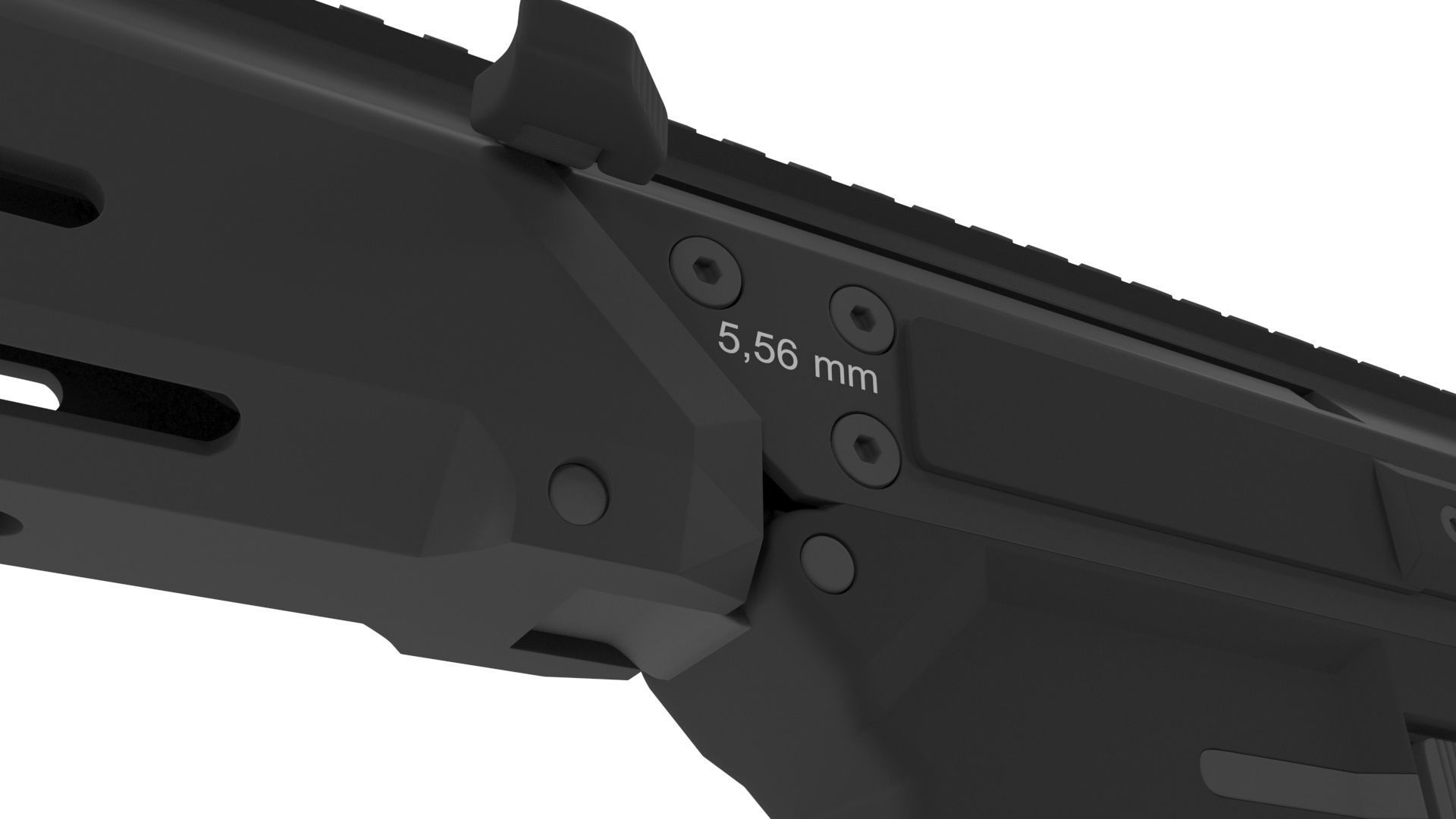 MSBS Grot Assault Rifle Modular Radom 3D model | CGTrader