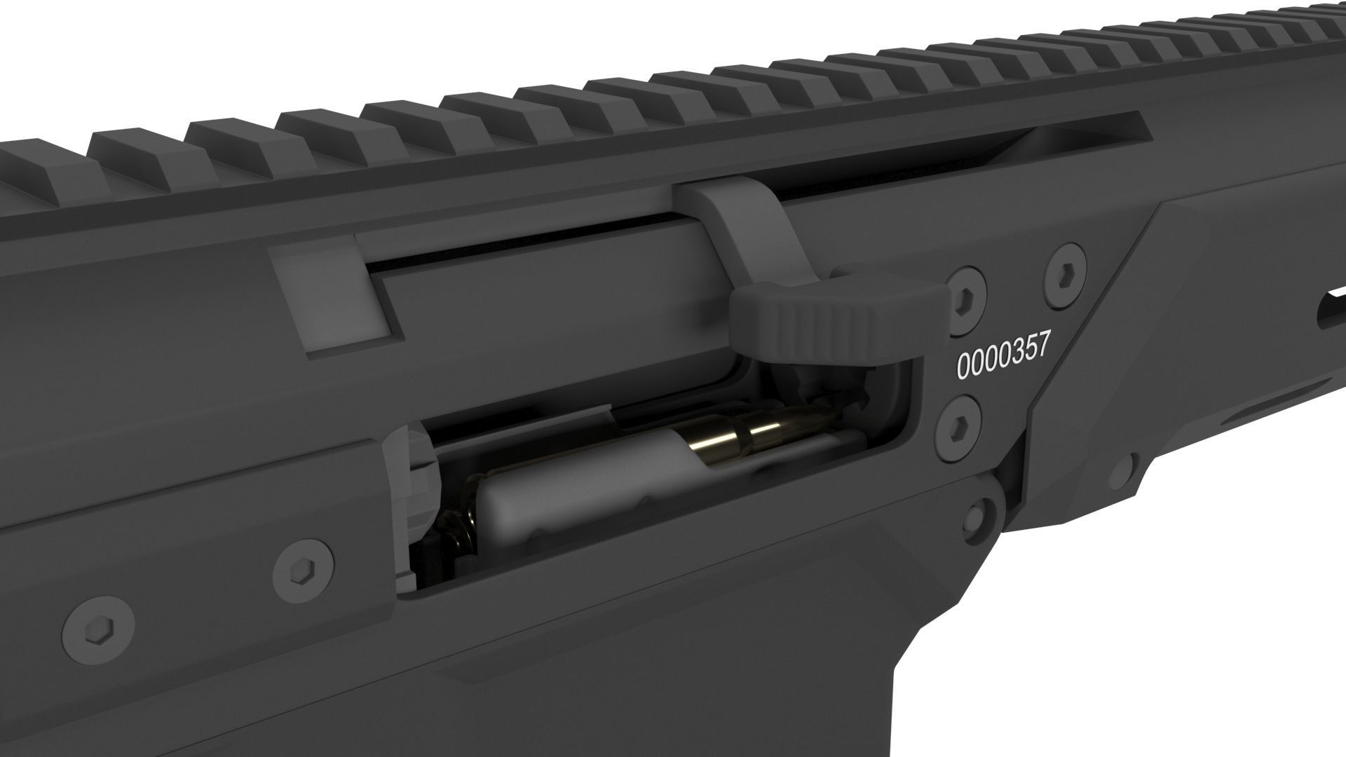 MSBS Grot Assault Rifle Modular Radom 3D model | CGTrader