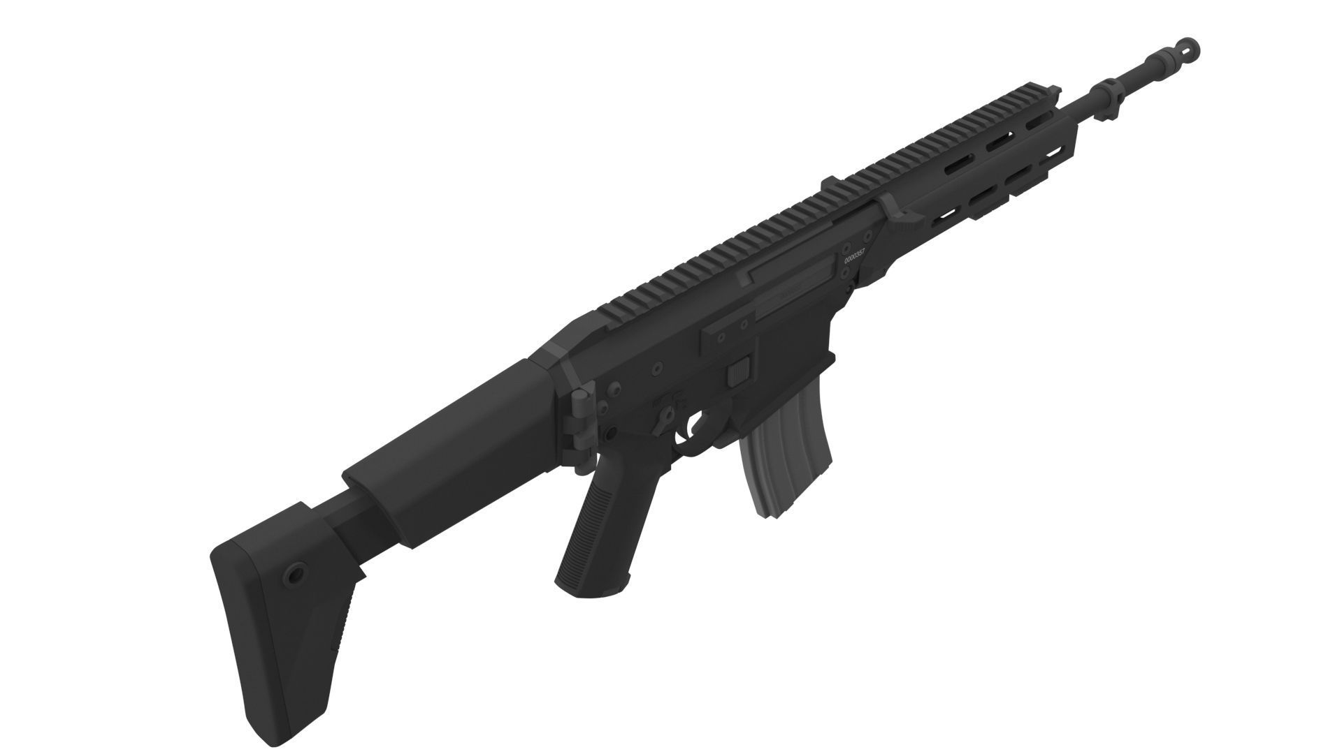 MSBS Grot Assault Rifle Modular Radom 3D model | CGTrader