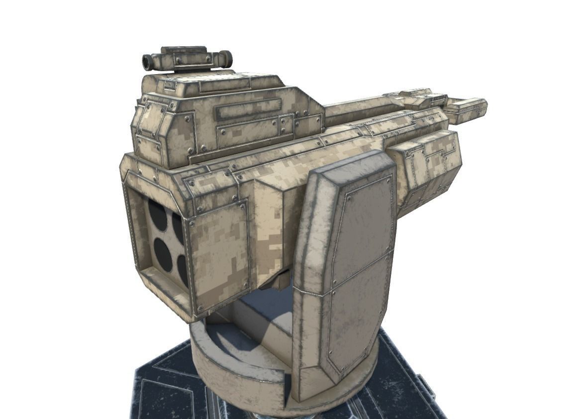3D model Modern Unmanned Turrets v2 VR / AR / low-poly | CGTrader