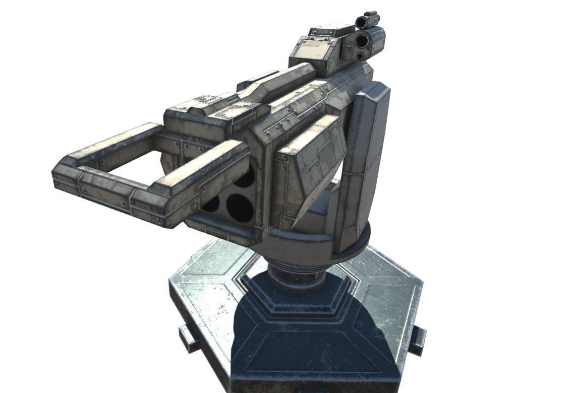 3D model Modern Unmanned Turrets v2 VR / AR / low-poly | CGTrader