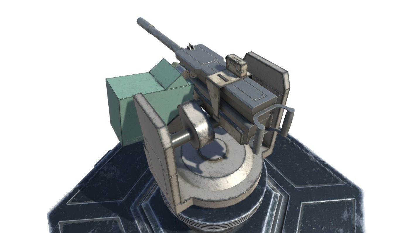 3D model Modern Unmanned Turrets v2 VR / AR / low-poly | CGTrader