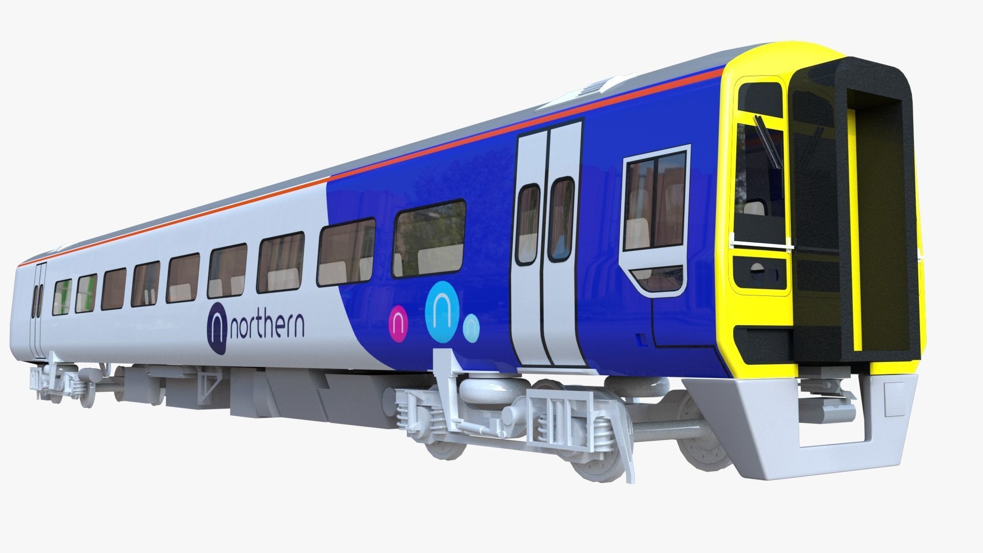 British train class 158 3D model | CGTrader