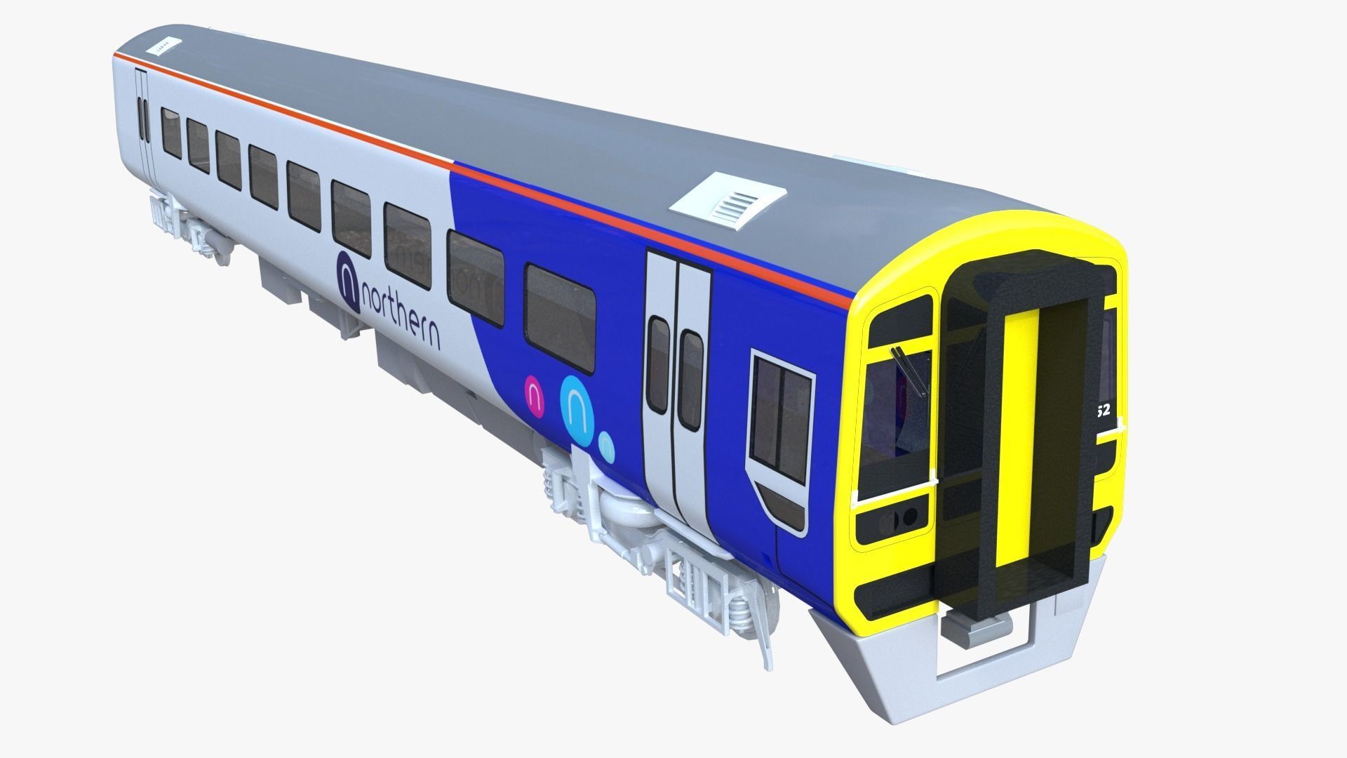 British train class 158 3D model | CGTrader