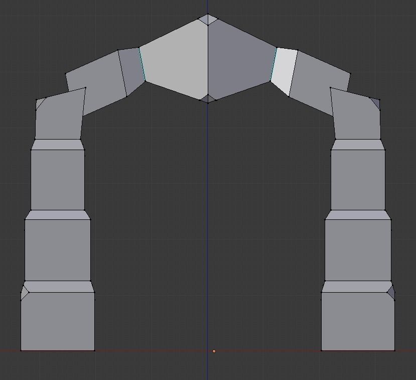 3D model Low poly wall archway VR / AR / low-poly | CGTrader