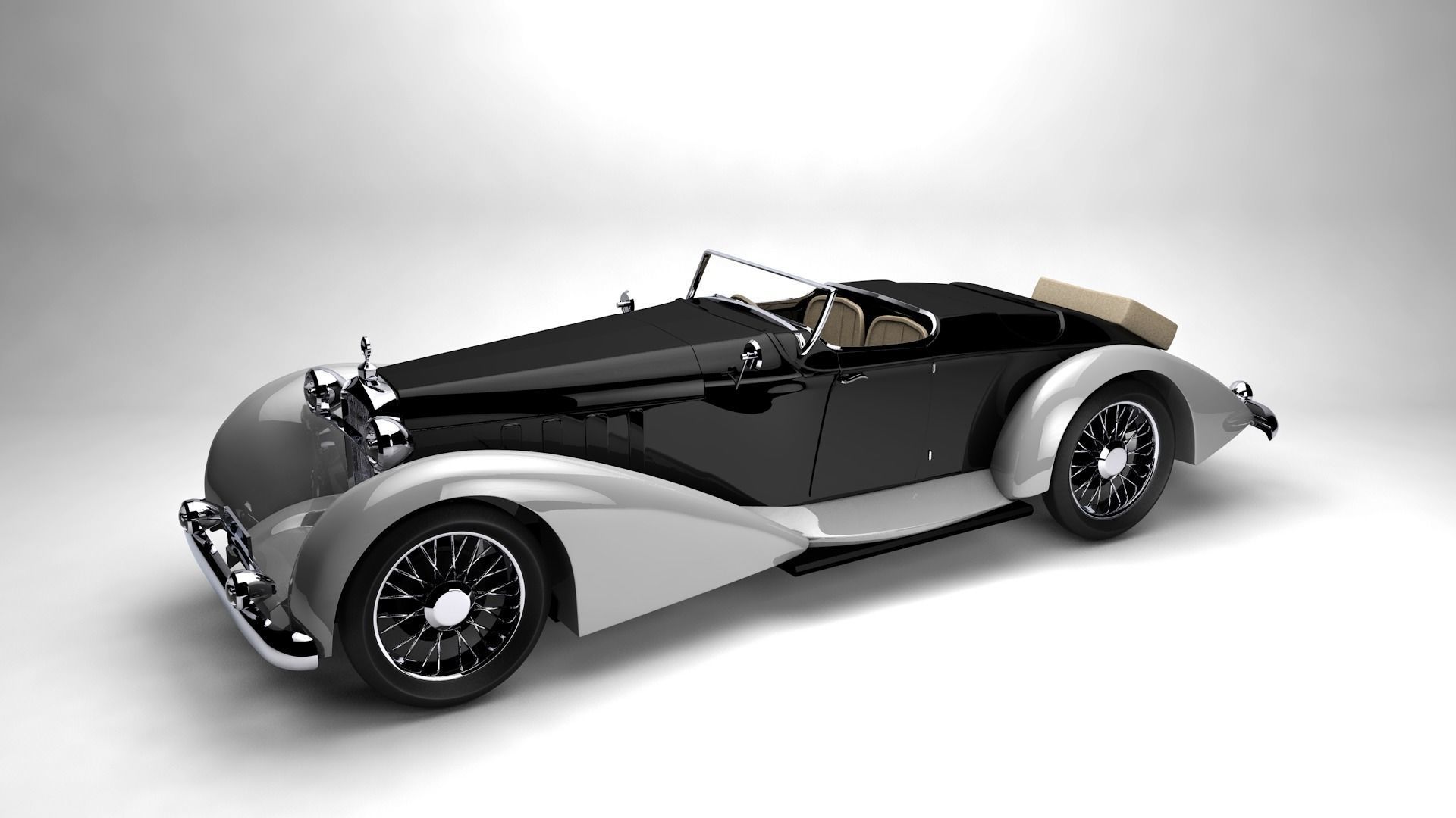 Classic car 3D model | CGTrader