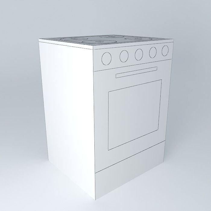 Kitchen range free 3D model | CGTrader