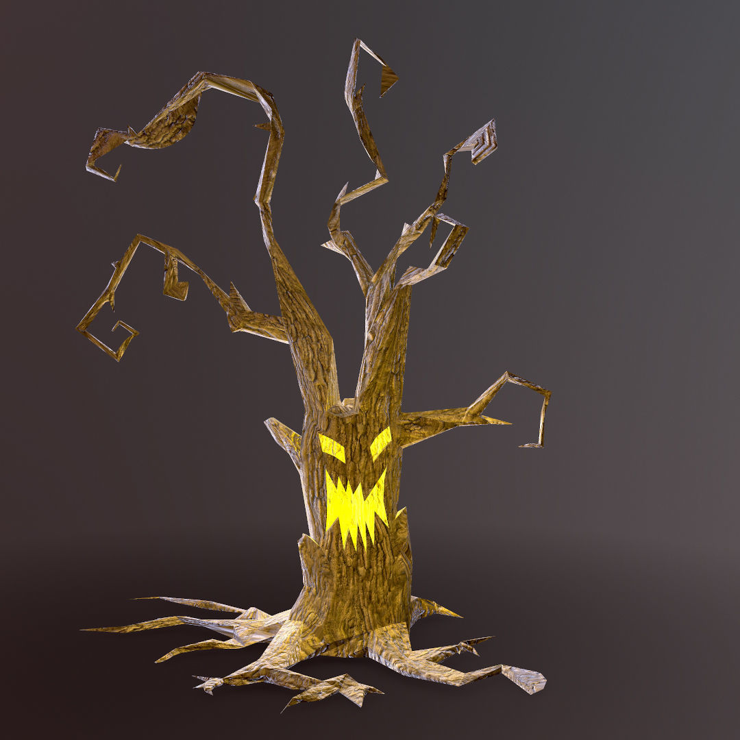 3D model Scary tree VR / AR / low-poly | CGTrader