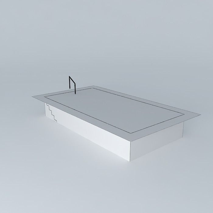 Swimming pool ladder free 3D model | CGTrader