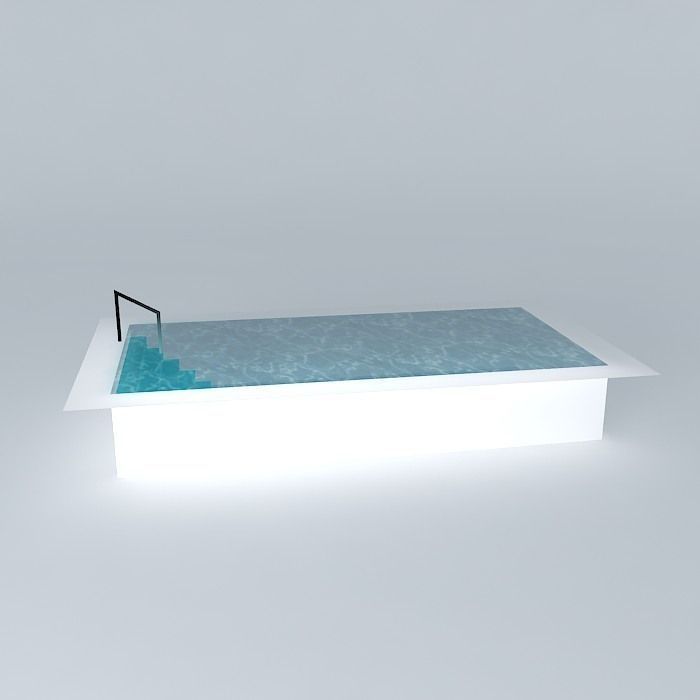 Swimming pool ladder free 3D model | CGTrader