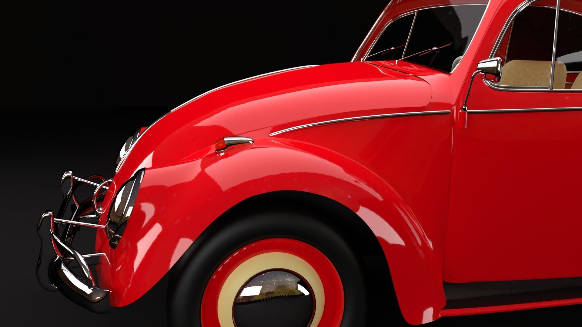 VW Kafer 1963 free 3D model | CGTrader