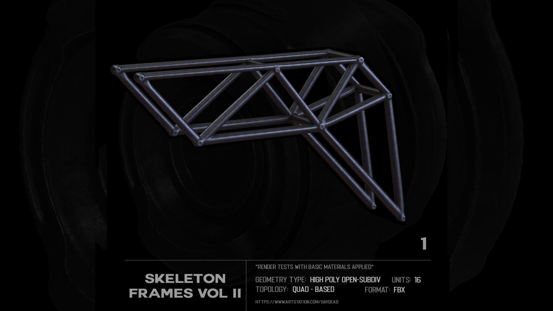16 Skeleton frames Vol II SUBD 3D model | CGTrader