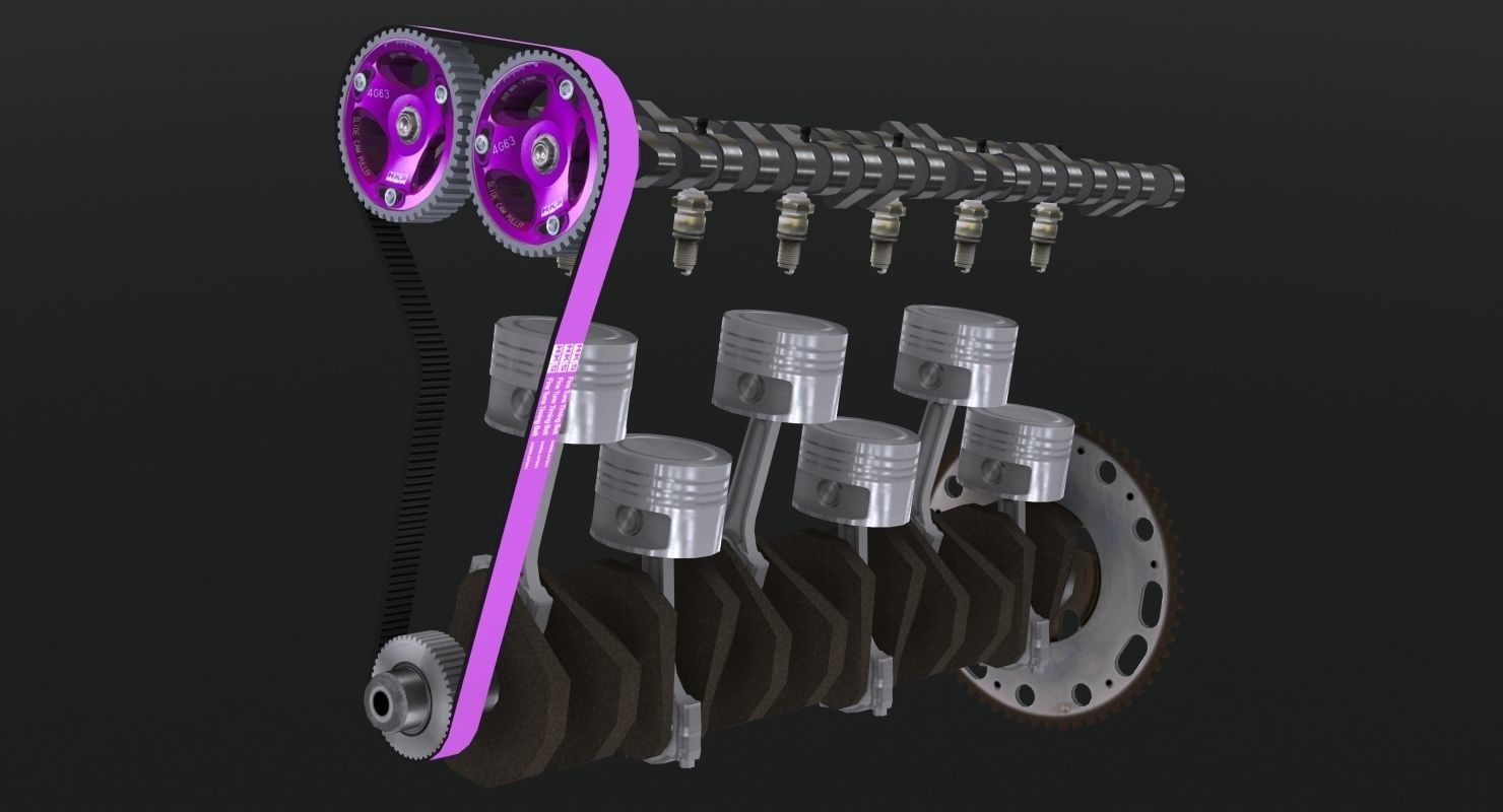 3D model Nissan RB28 Twin Turbo by HKS engine VR / AR / low-poly | CGTrader