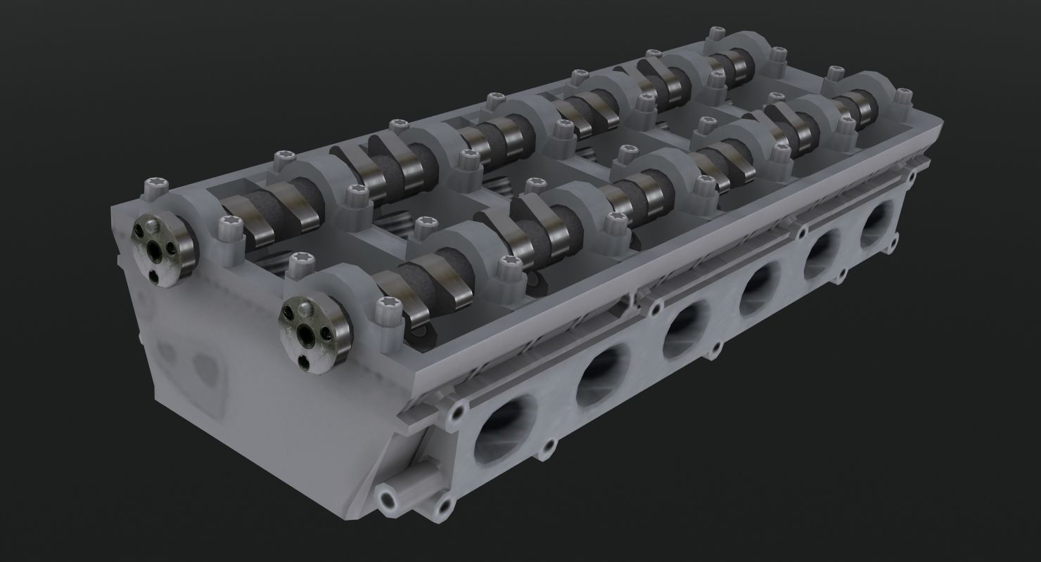 3D model Nissan RB28 Twin Turbo by HKS engine VR / AR / low-poly | CGTrader