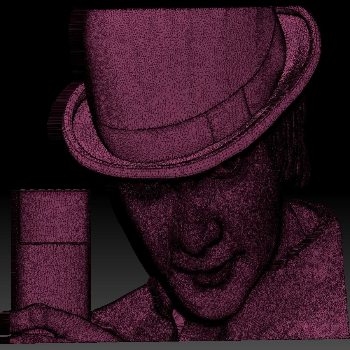 Portrait STL file 3d model bas-relief Clockwork orange 3D model 3D ...