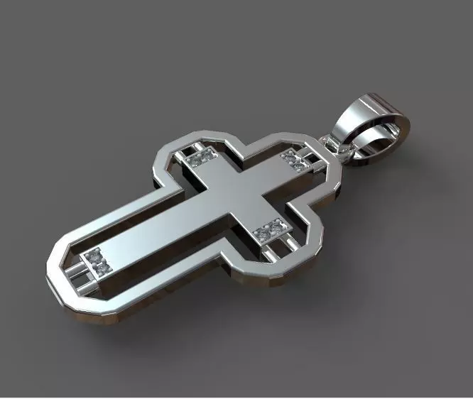 Christian symbol cross pendant 3D print model 3D model 3D printable ...