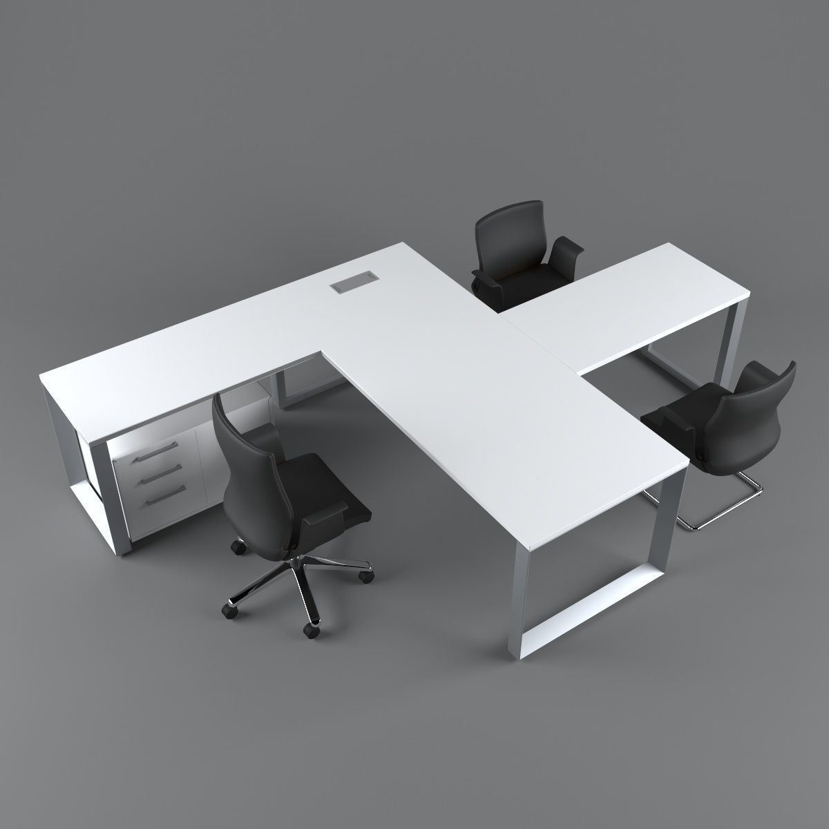 Codutti ofice table 3D model | CGTrader