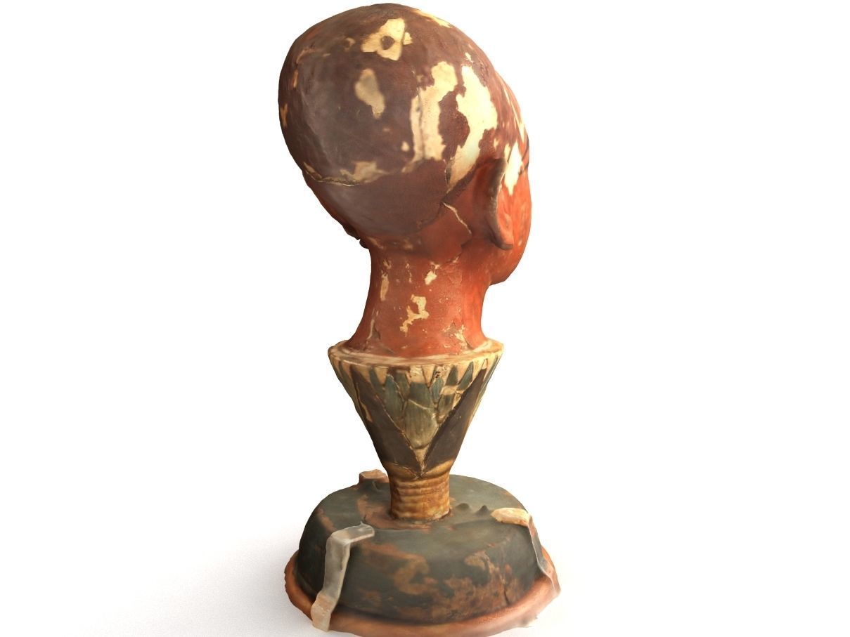 Wooden Tutankhamun Lotus Head - The Head of Nefertem 3D model | CGTrader