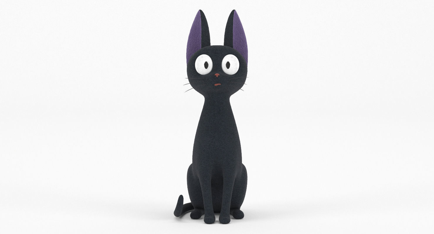 3D model Jiji Black Cat Toy VR / AR / low-poly | CGTrader