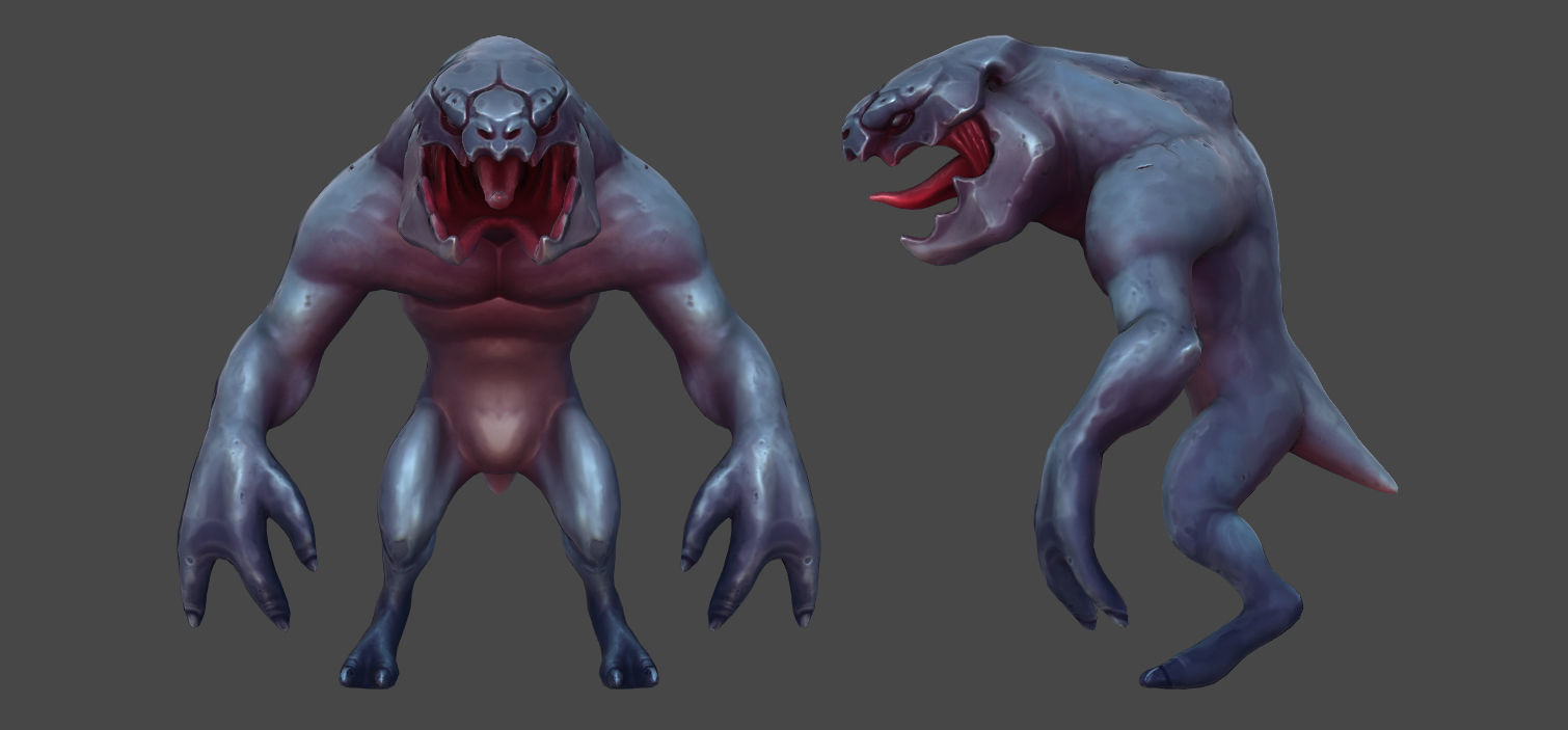 3D model Monster Creatures VR / AR / low-poly rigged animated | CGTrader