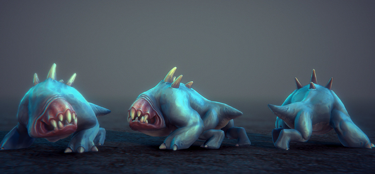 3D model Monster Creatures VR / AR / low-poly rigged animated | CGTrader