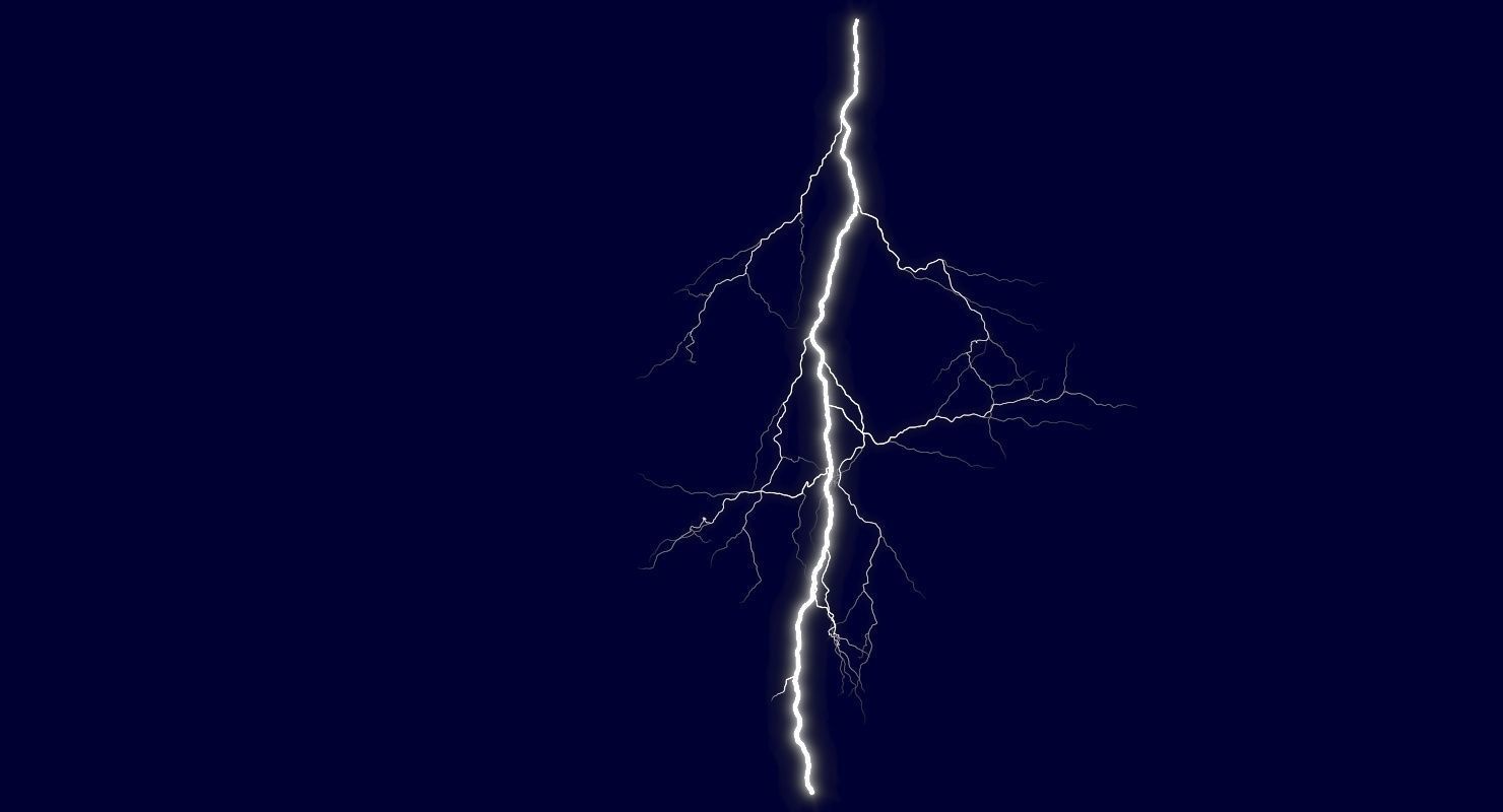 3D model Realistic 3D Lightning CG-08 VR / AR / low-poly | CGTrader