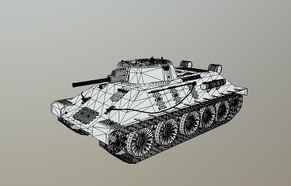 3D model Soviet medium tank T 34 VR / AR / low-poly | CGTrader