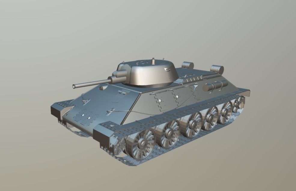 3D model Soviet medium tank T 34 VR / AR / low-poly | CGTrader