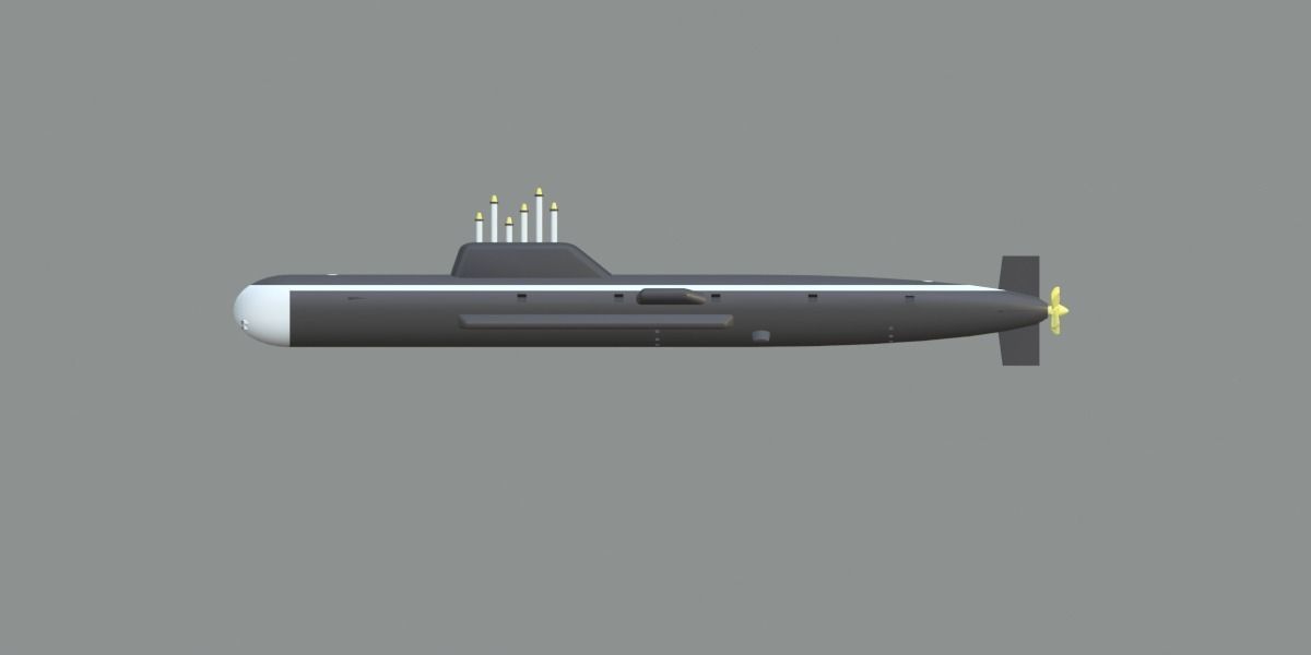 3D model Military Nuclear Submarine VR / AR / low-poly animated | CGTrader
