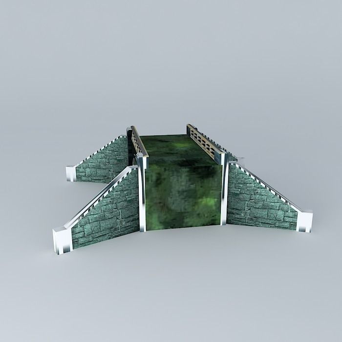 Railing Bridge free 3D model | CGTrader