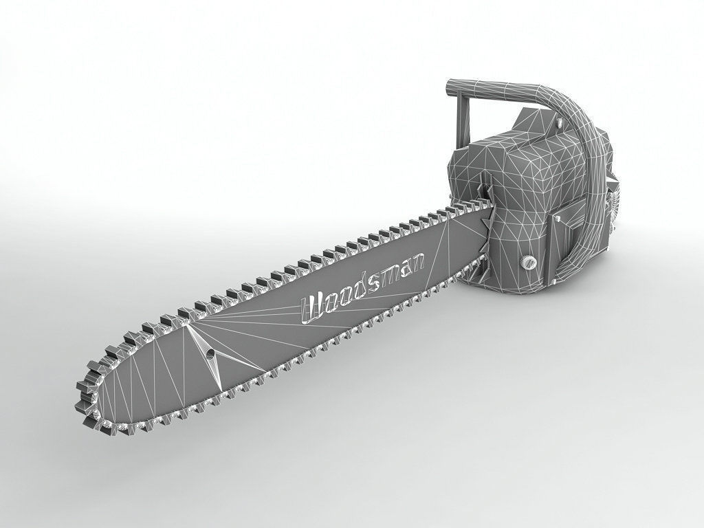 3D model Chainsaw woodsman VR / AR / low-poly | CGTrader