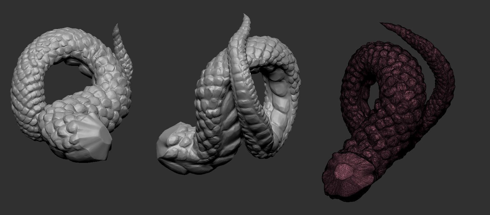 Naga Character 3D model 3D printable | CGTrader