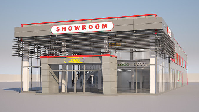 Showroom Building 3D model | CGTrader