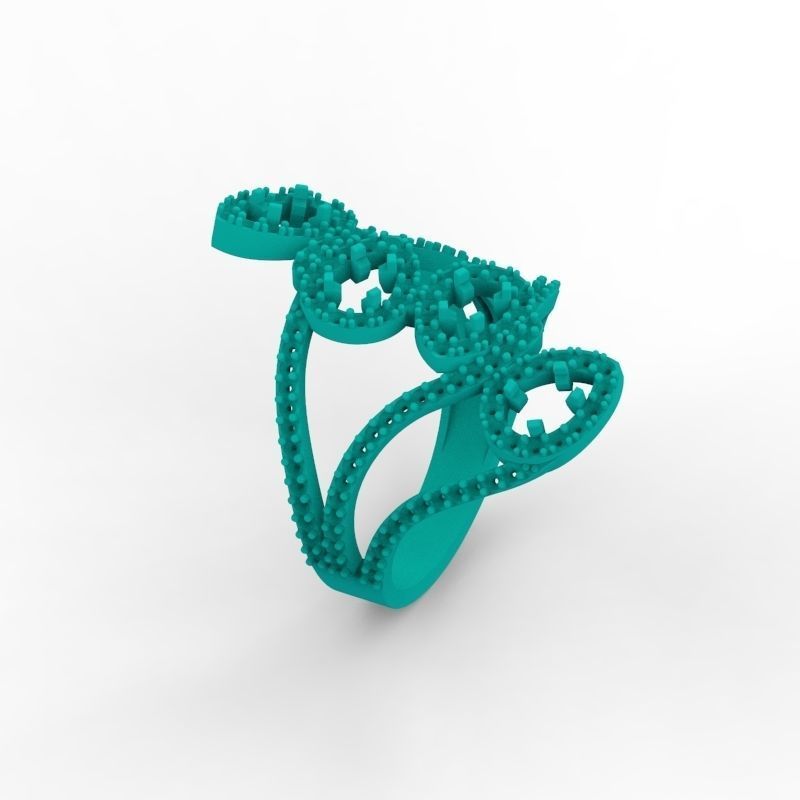 Women Long finger ring 3dm stl 3D print model 3D model 3D printable ...