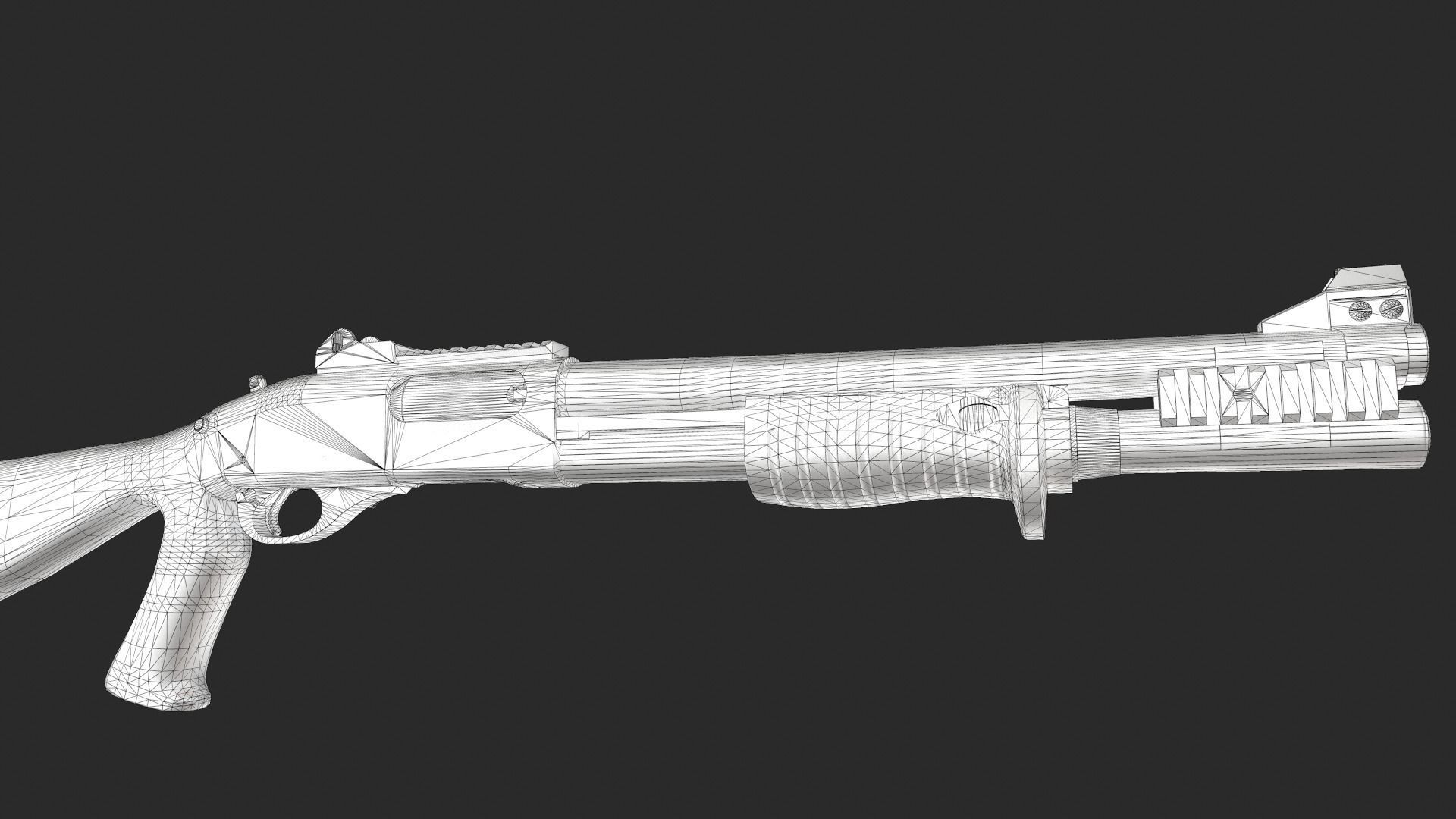 3D model 870 MCS Shotgun VR / AR / low-poly | CGTrader