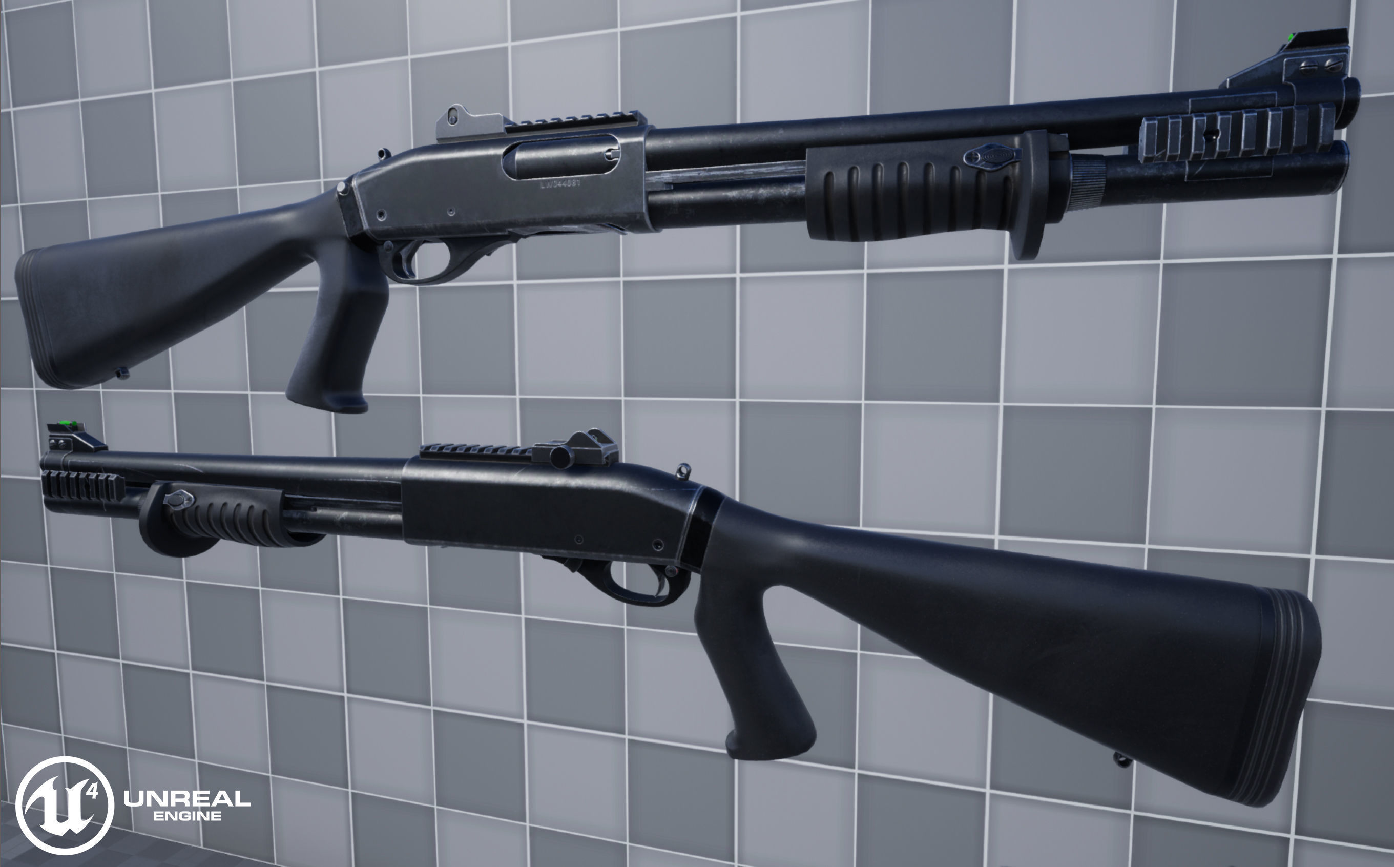 3D model 870 MCS Shotgun VR / AR / low-poly | CGTrader