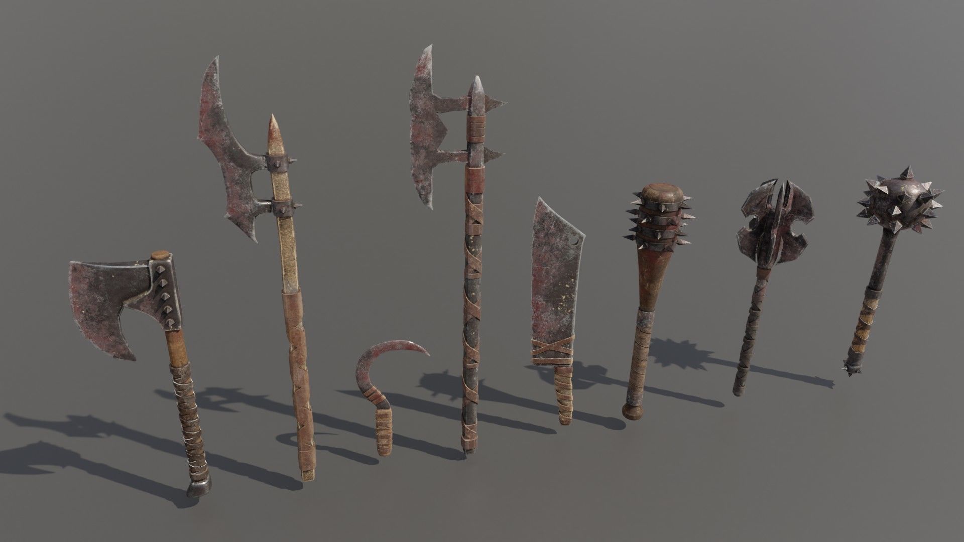 3D model Orc Weapons VR / AR / low-poly | CGTrader
