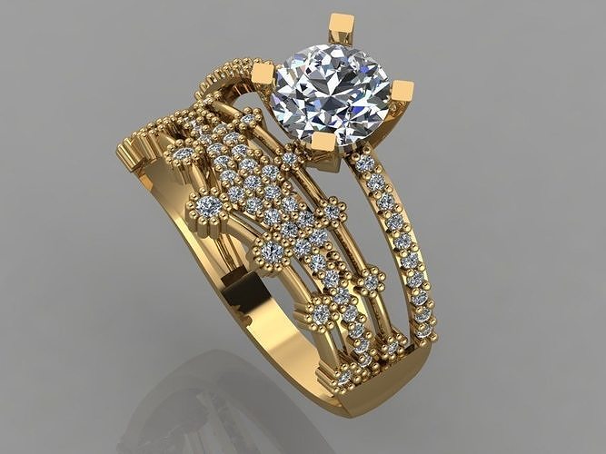 GC GOLD TW002- Diamond set 3D model 3D model 3D printable | CGTrader