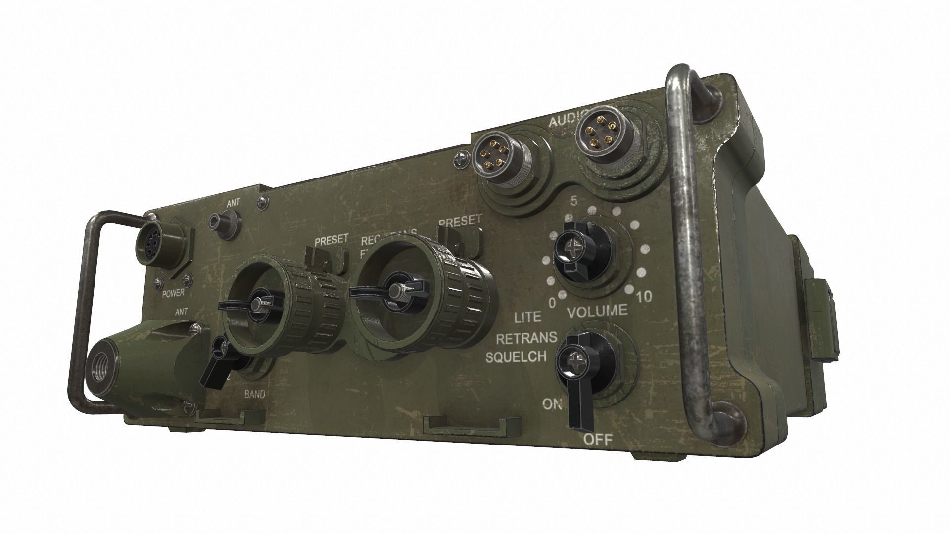 Radio military AN PRC-77 3D model | CGTrader