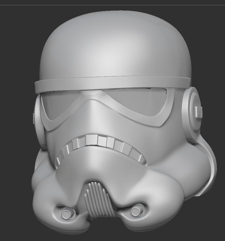 3D model Stormtrooper Lowpoly model star wars helmet VR / AR / low-poly ...