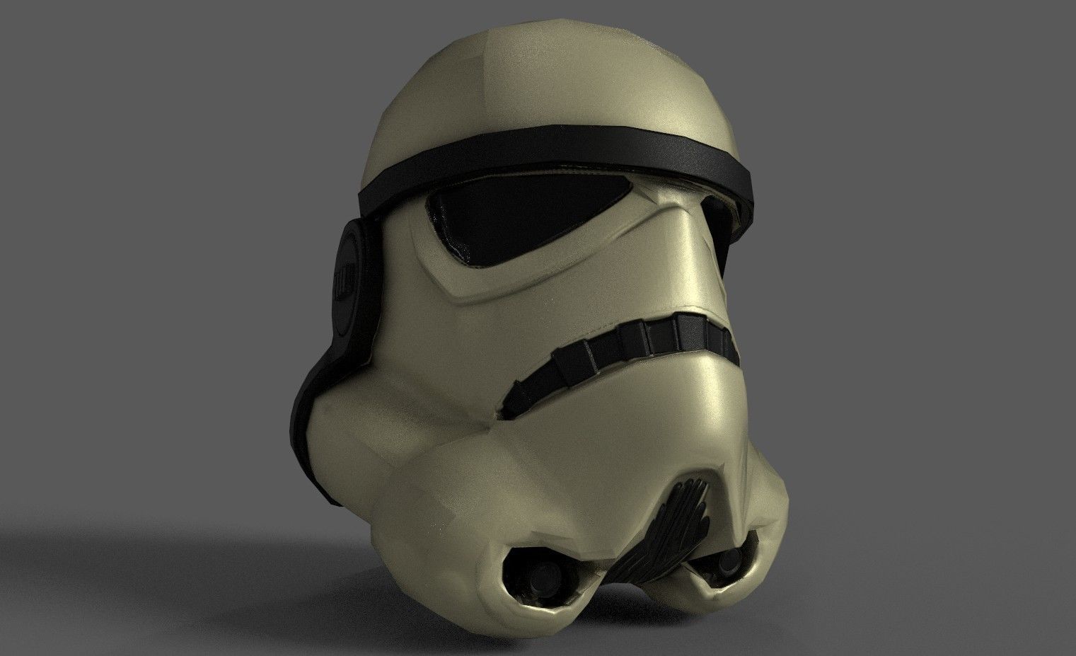 3D model Stormtrooper Lowpoly model star wars helmet VR / AR / low-poly ...