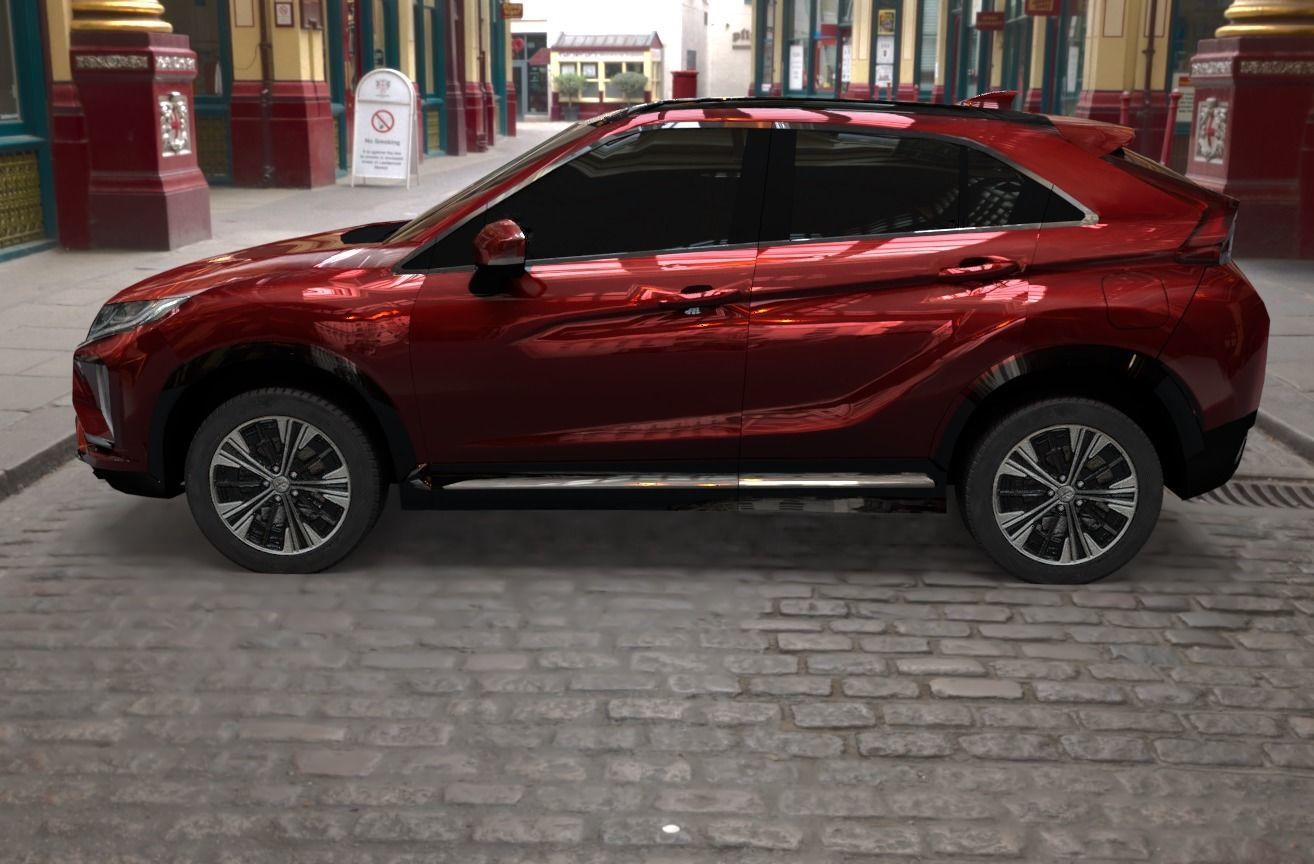 mitsubishi eclipse cross red 3D model | CGTrader