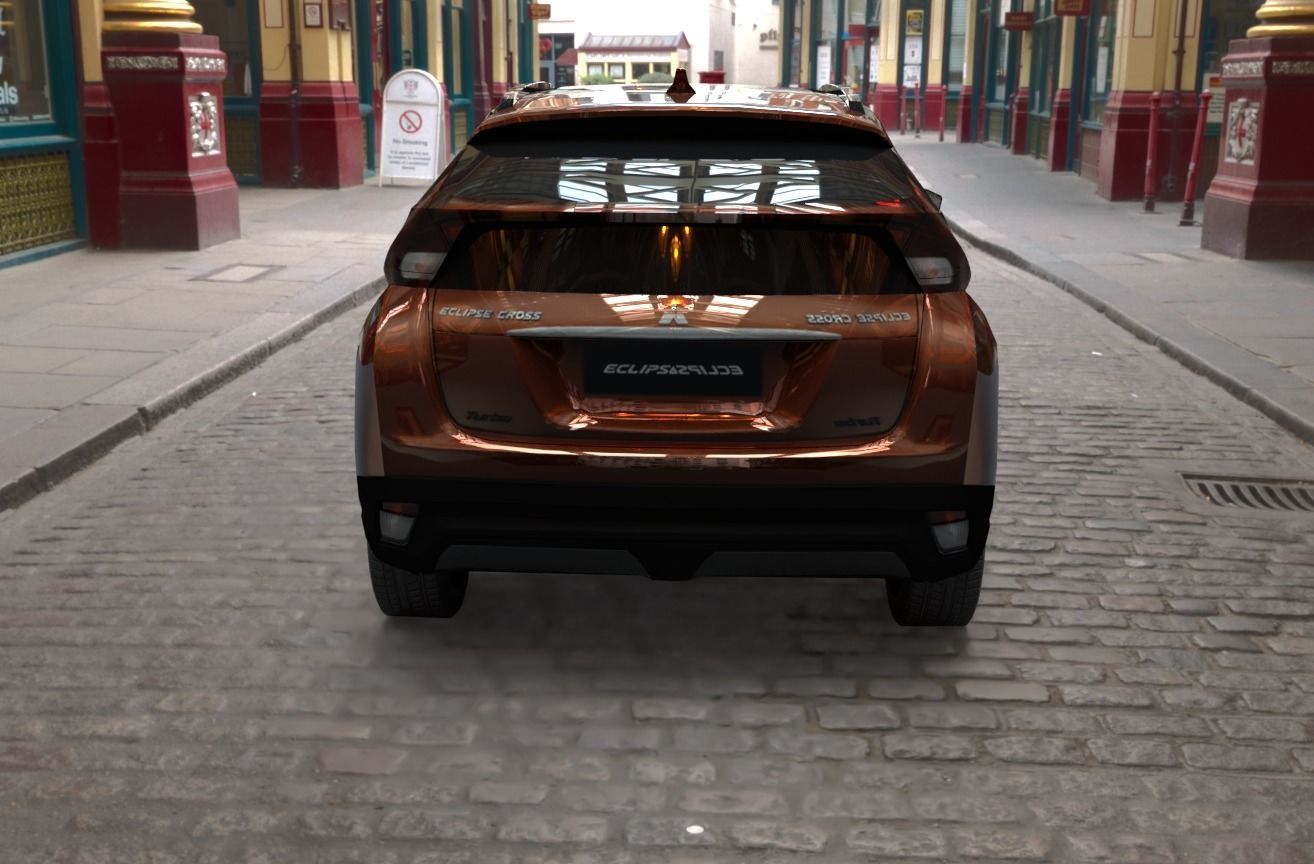mitsubishi eclipse cross brown 3D model | CGTrader