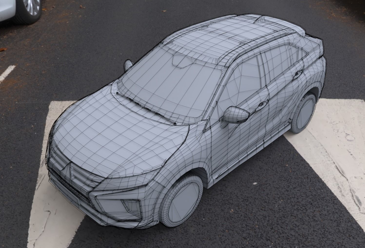 mitsubishi eclipse cross brown 3D model | CGTrader