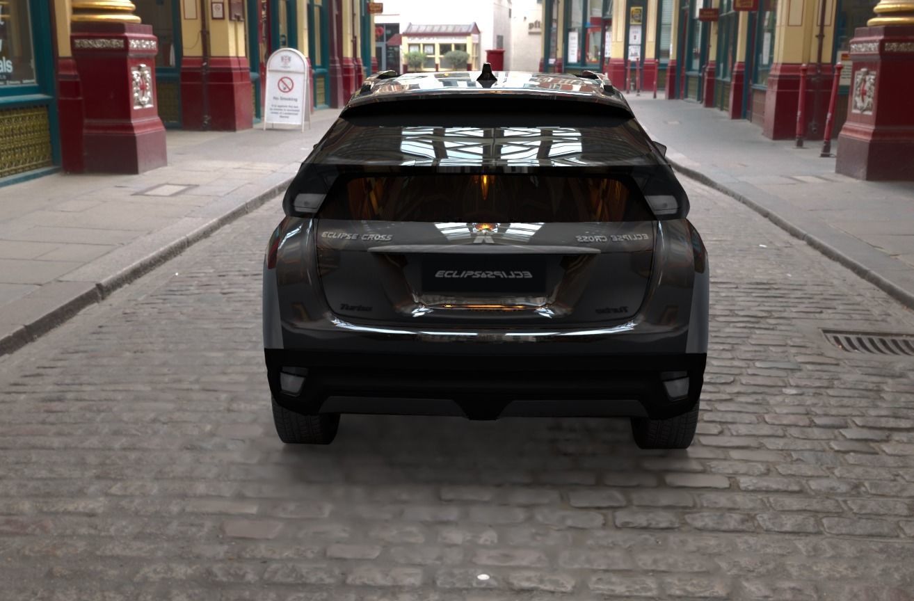 mitsubishi eclipse cross grey 3D model | CGTrader
