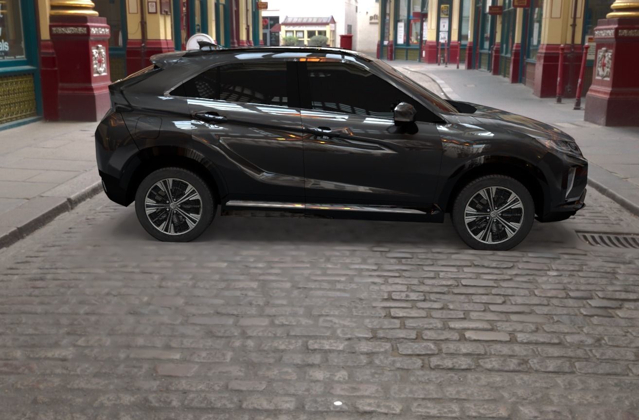 mitsubishi eclipse cross grey 3D model | CGTrader
