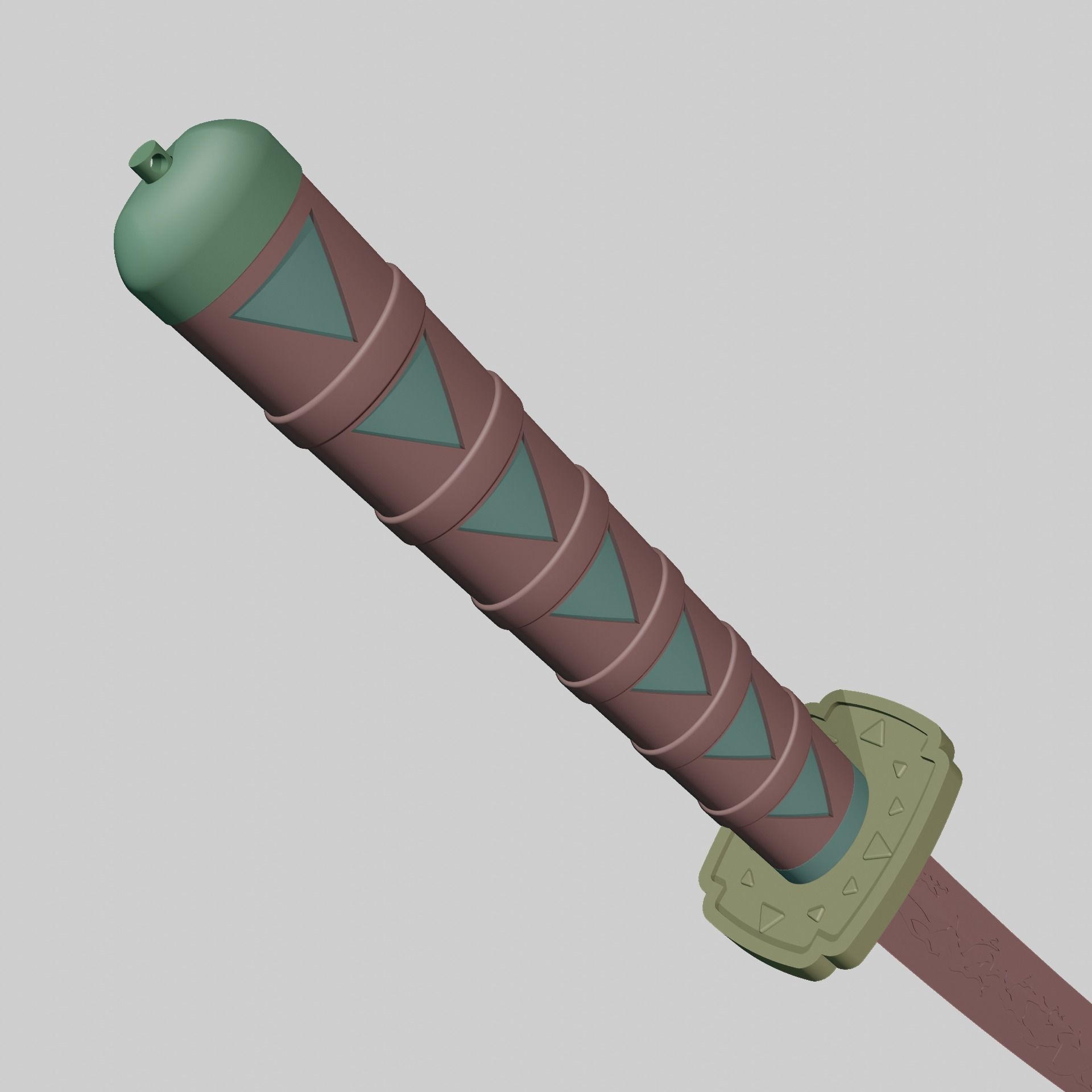 Zenitsu Agatsuma sword Demon Slayer Kimetsu no Yaiba Sword 3D model 3D ...